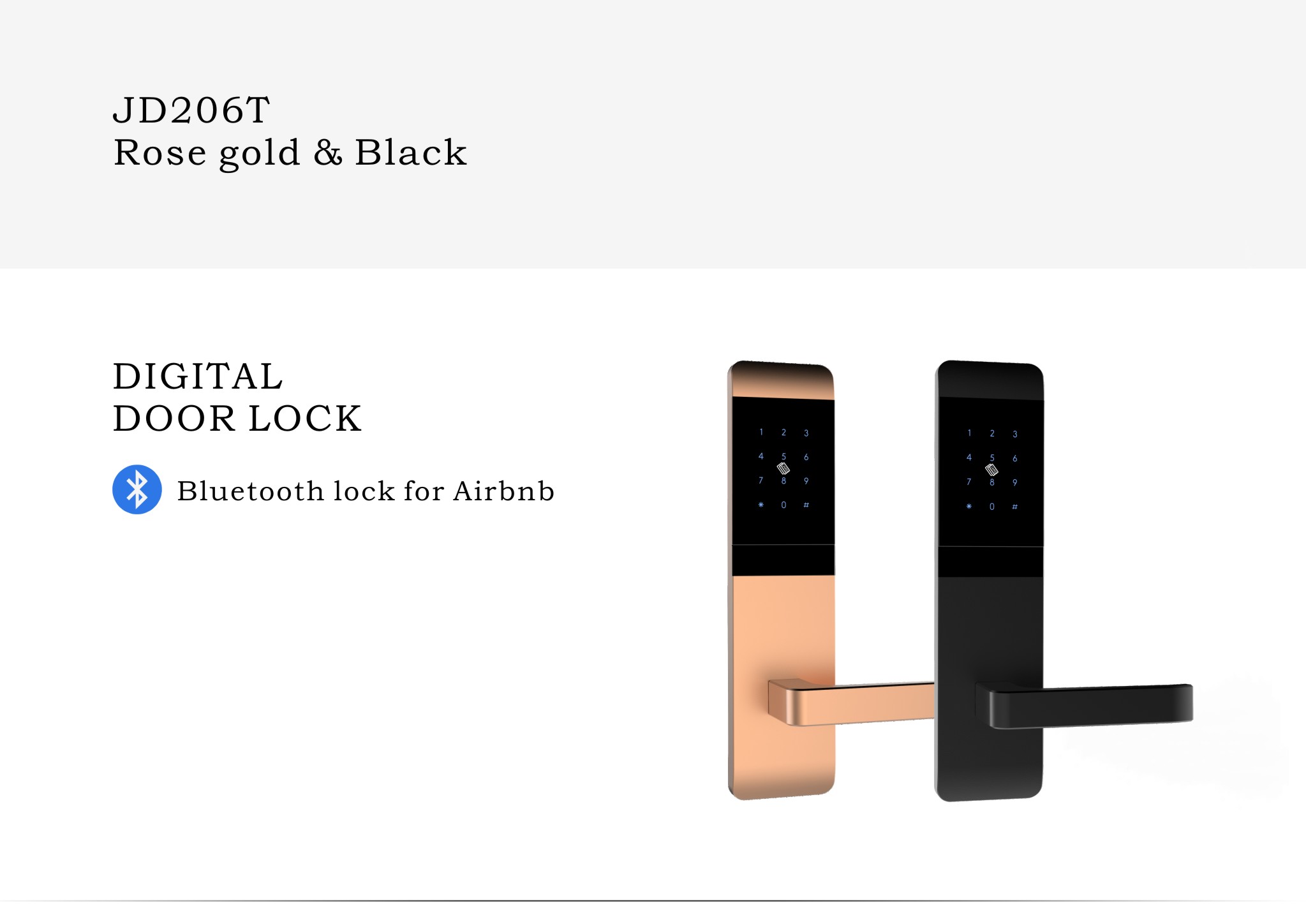 Digital password door handle lock smart deadbolt lock - Home Shield